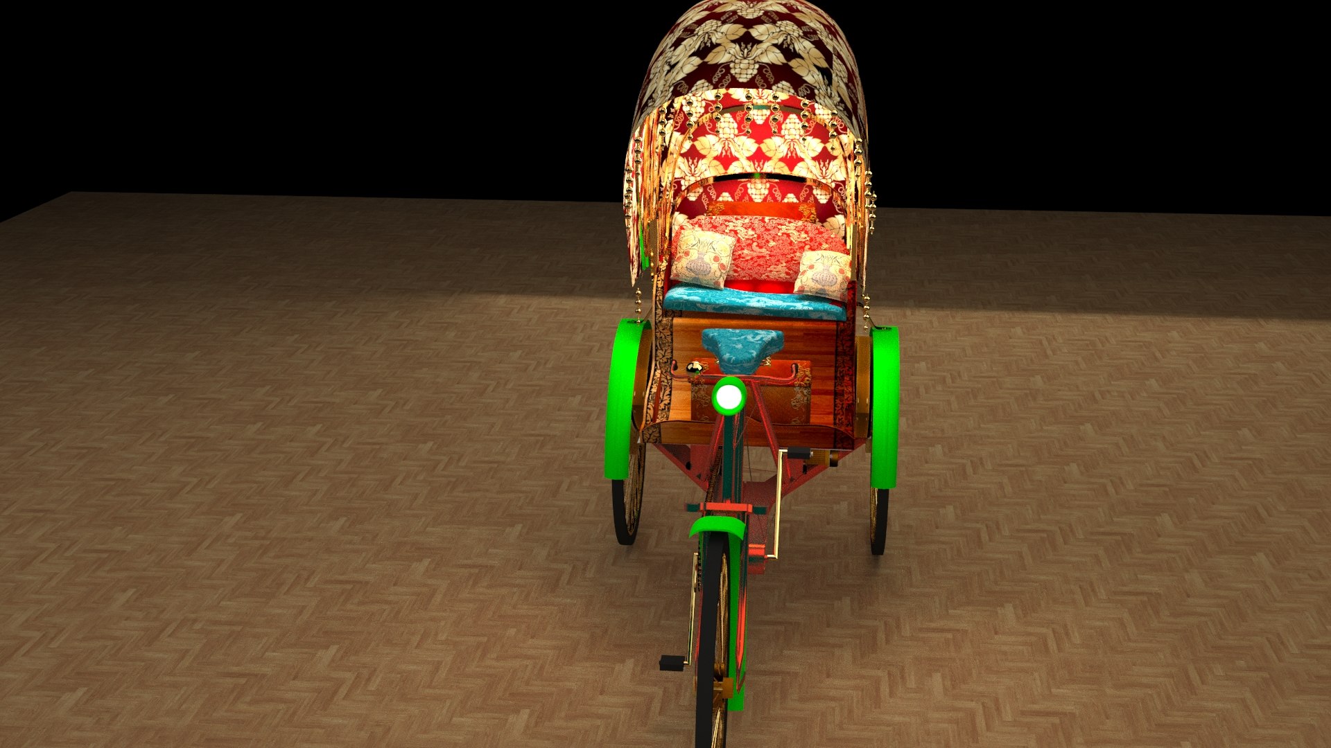 Chinese Rickshaw 3D Model - TurboSquid 2187051