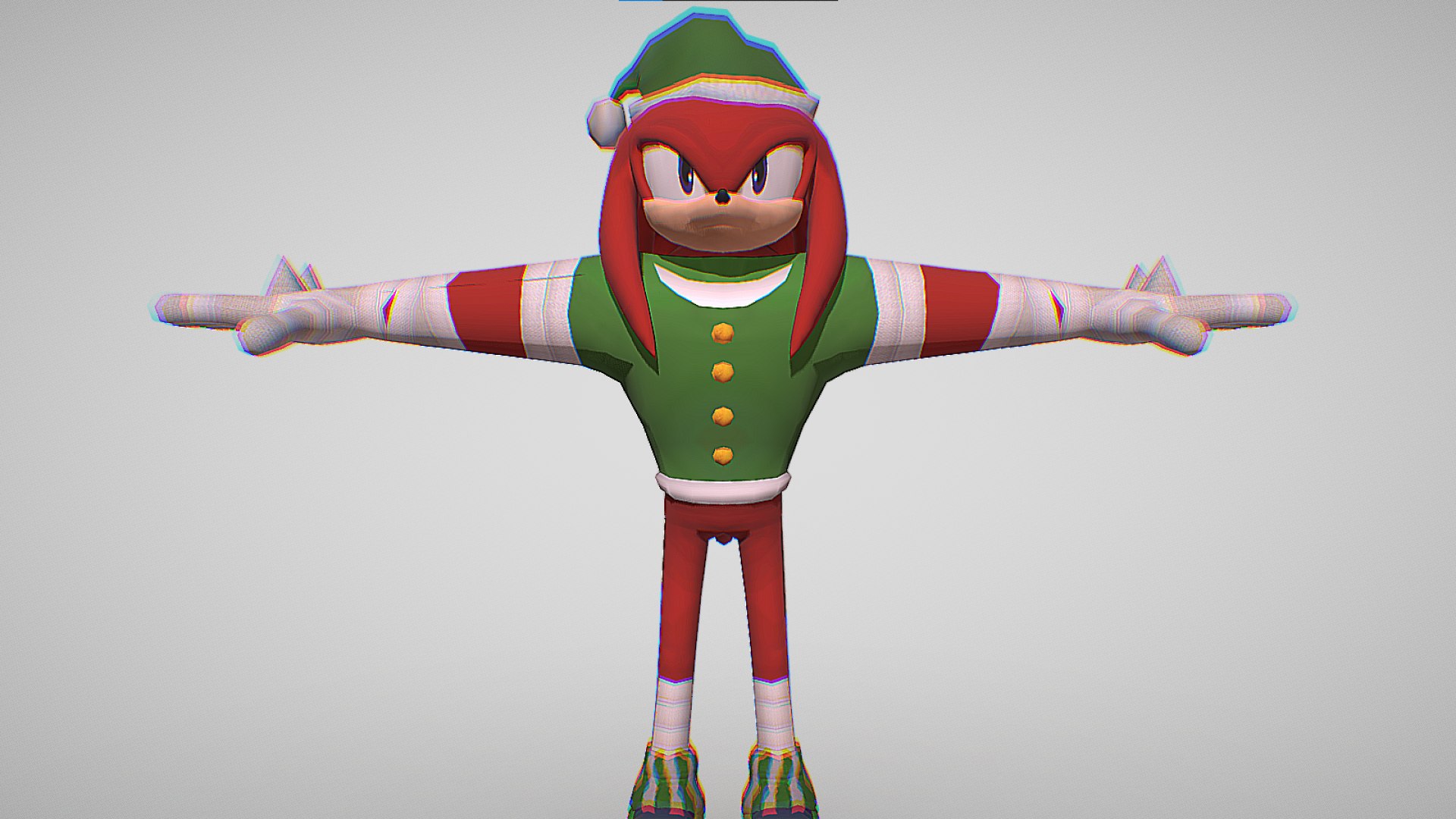 Knuckles Xmas - Sonic Dash 2 - Sonic Boom Model - TurboSquid 2345010