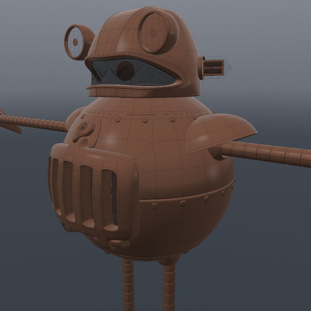 Robot Steam Punk 3d Model