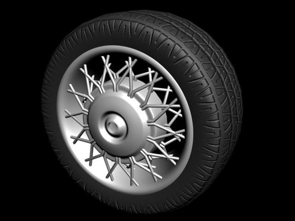 3d tyre rim model