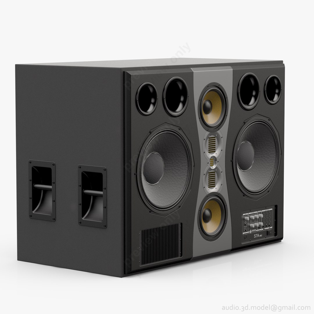 Monitor Adam S7a Mk2 3D Model - TurboSquid 1168189