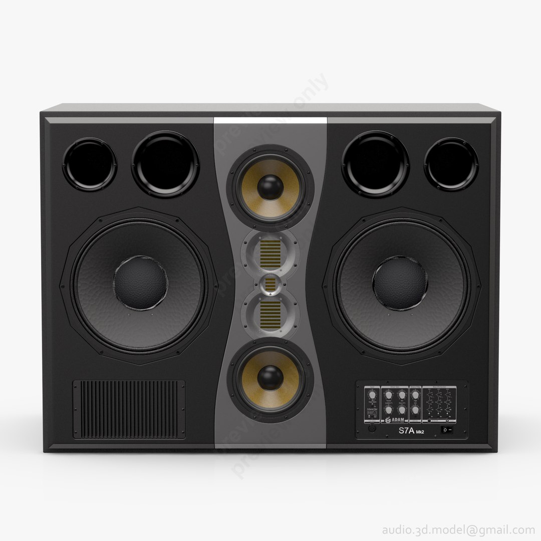 Monitor Adam S7a Mk2 3D Model - TurboSquid 1168189