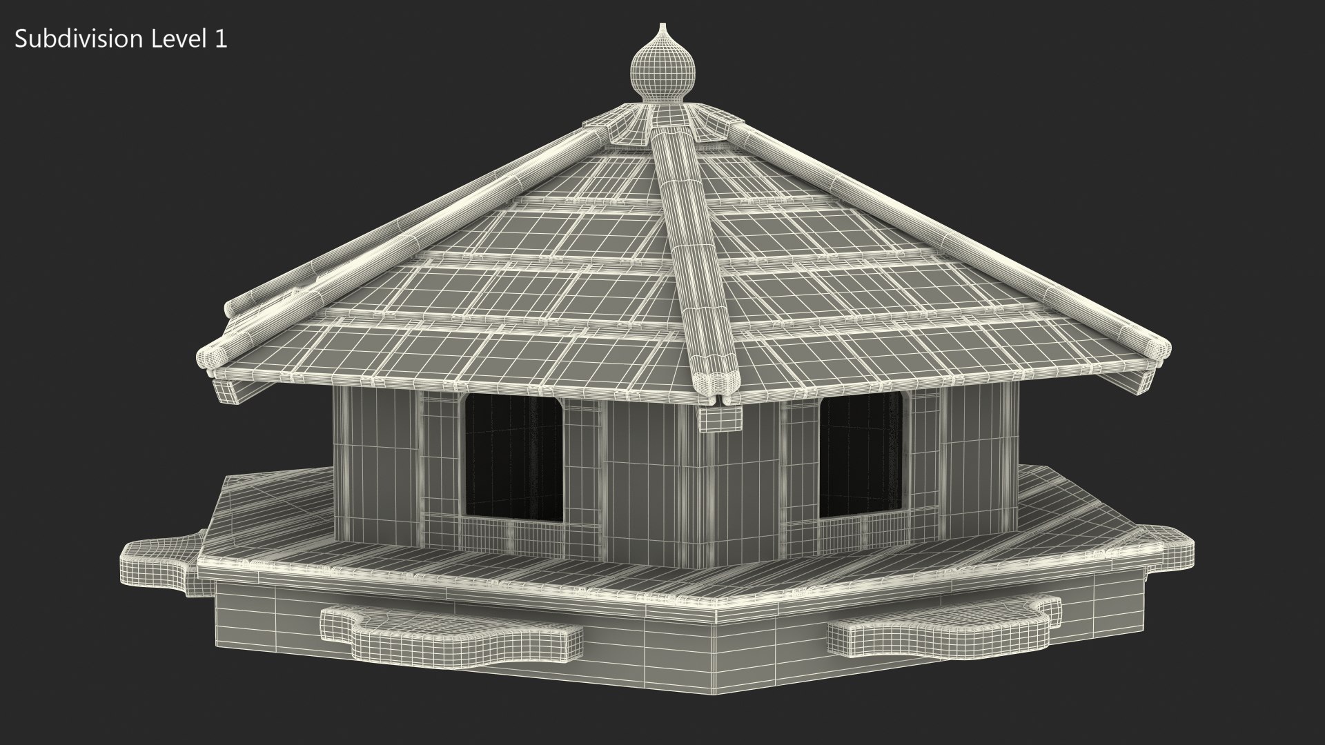 3D Duck House Floating Hexagonal - TurboSquid 1987221