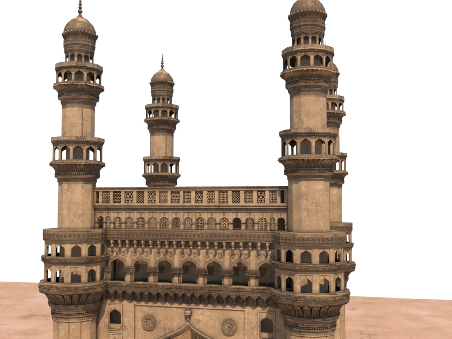 Charminar 3D Model - TurboSquid 1538539