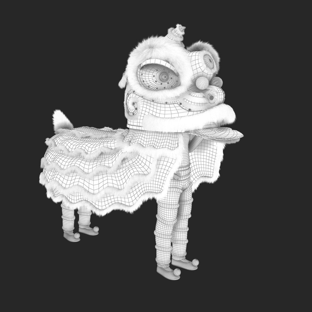 Lion Dance Rigged 3D Model - TurboSquid 1645795