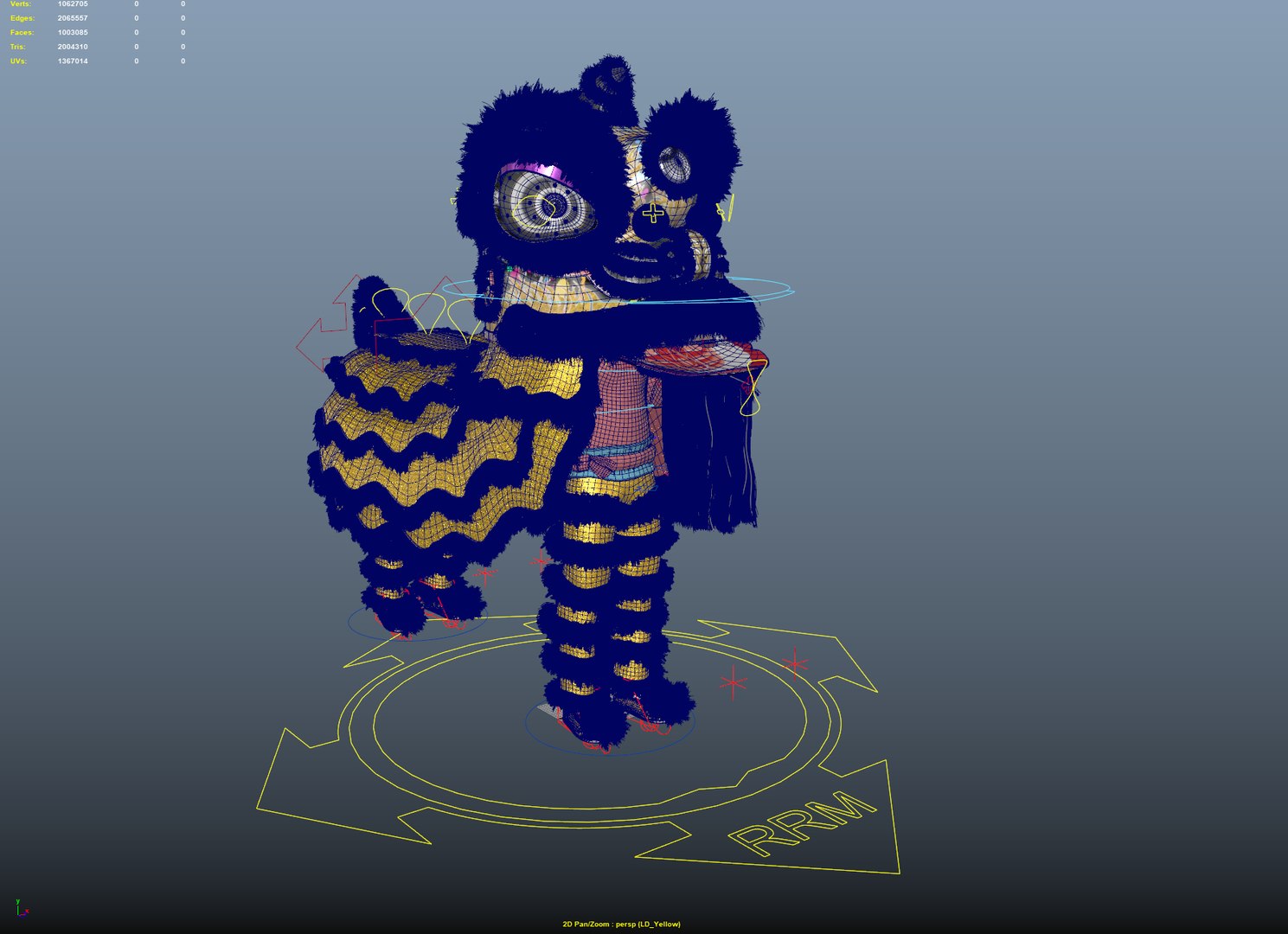 Lion Dance Rigged 3D Model - TurboSquid 1645795