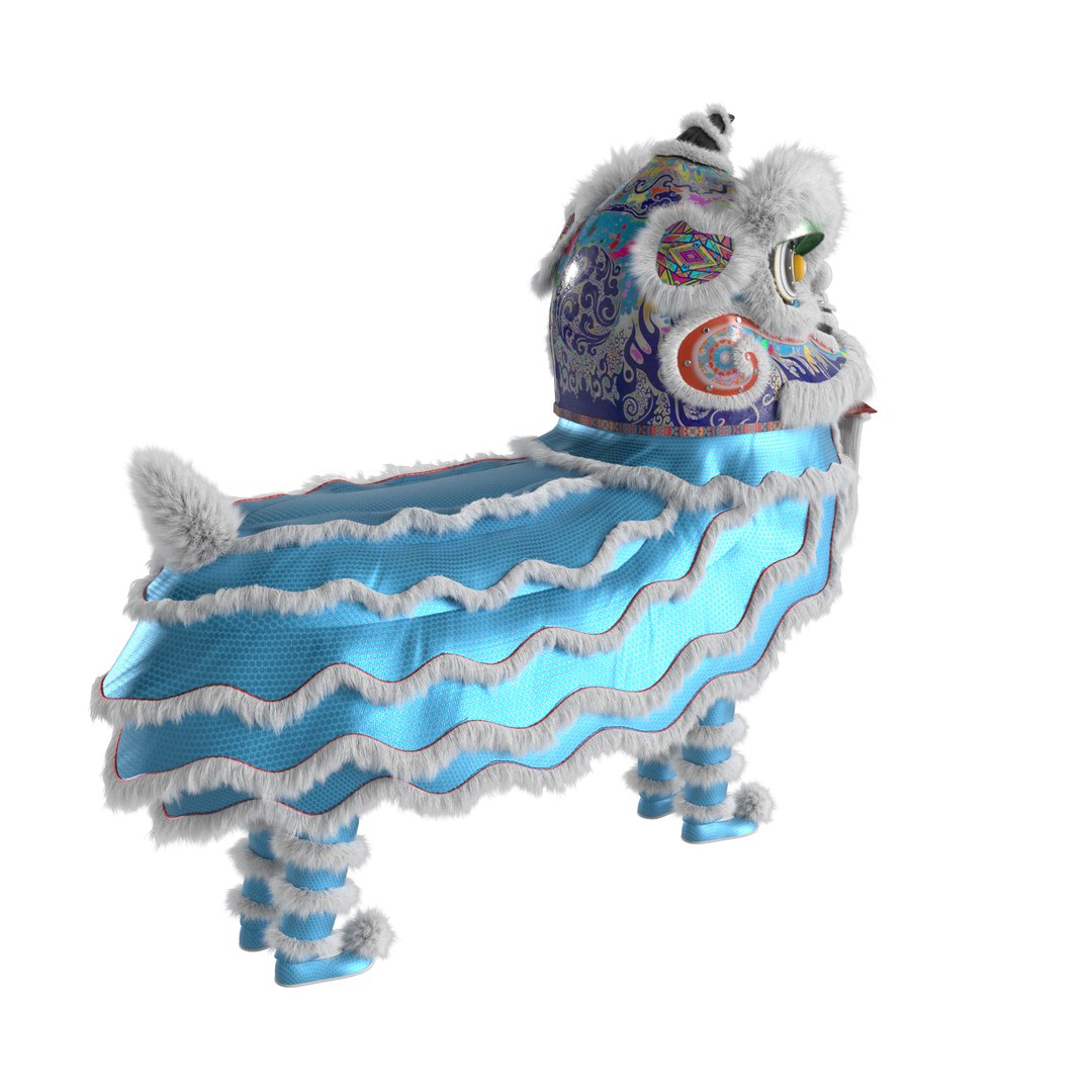 Lion Dance Rigged 3D Model - TurboSquid 1645795