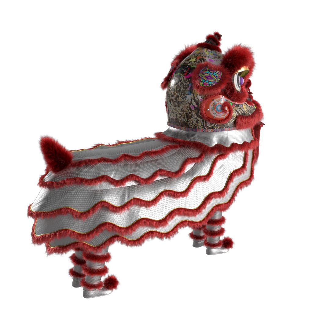 Lion dance rigged 3D model - TurboSquid 1645795