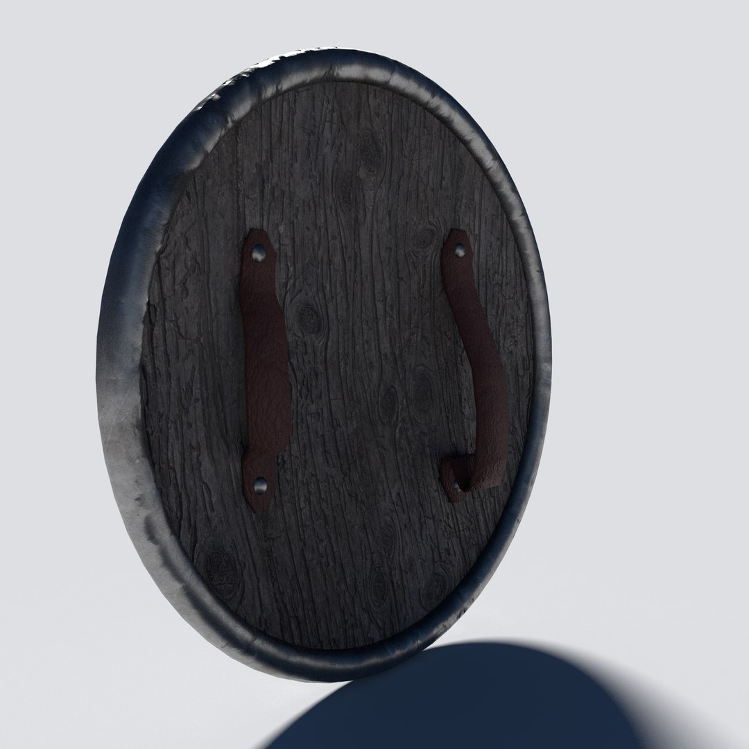 Wooden Shield Model - TurboSquid 1323449