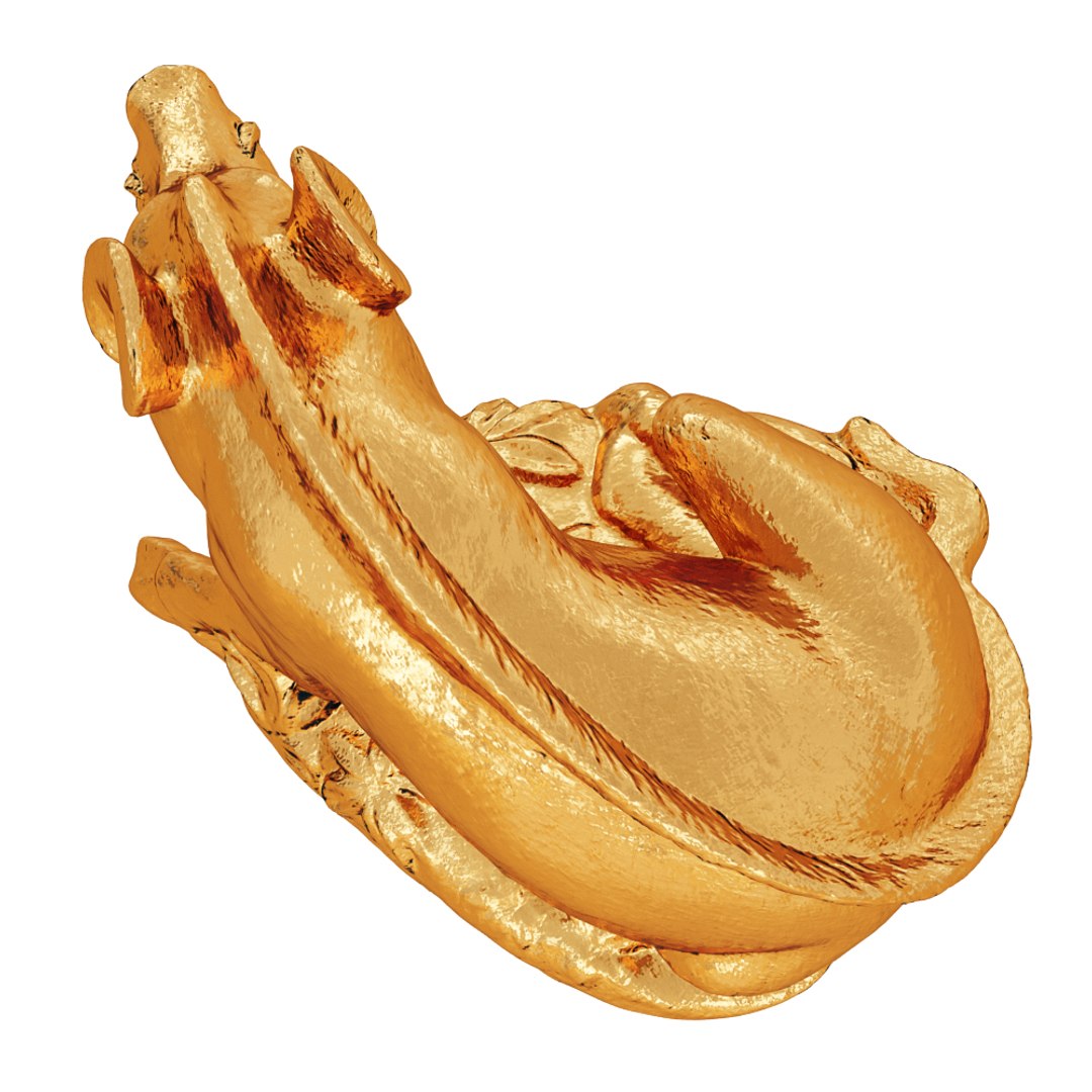 3D Gold Boar Figurine - TurboSquid 1648575
