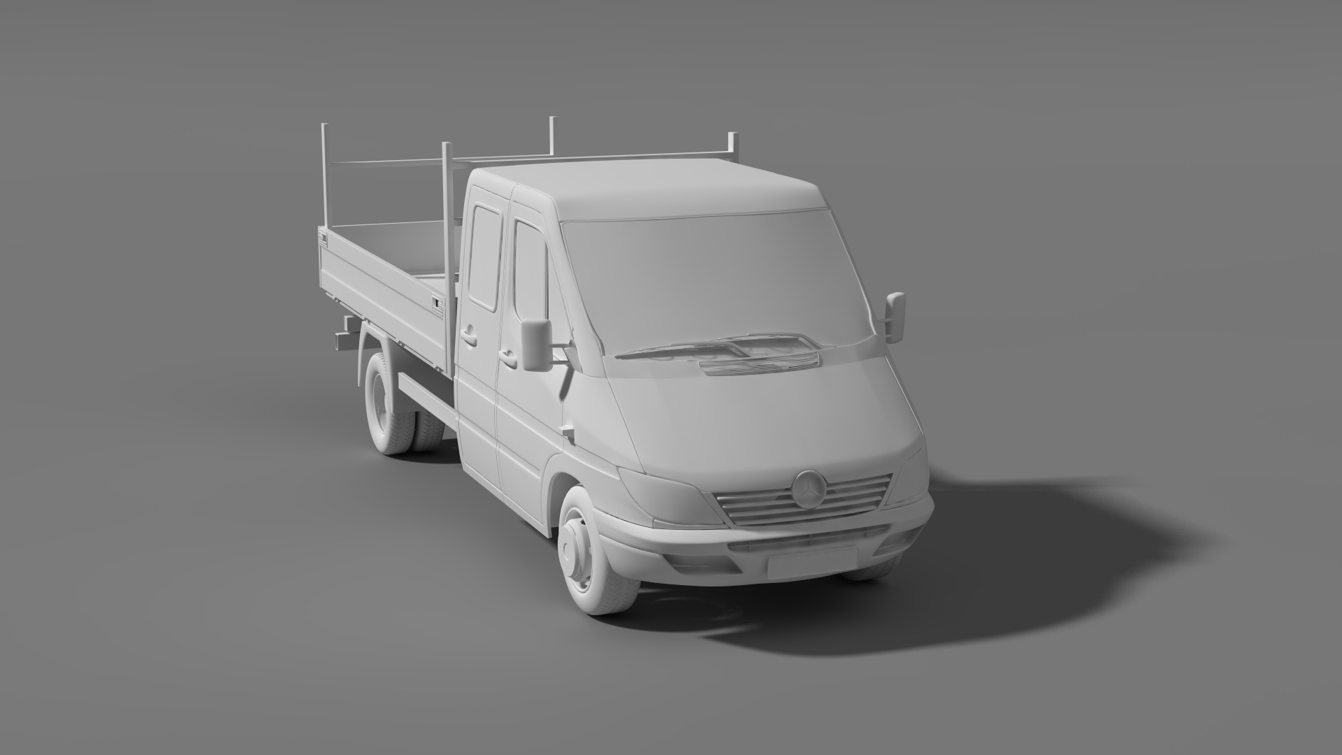mercedes sprinter van 3d obj