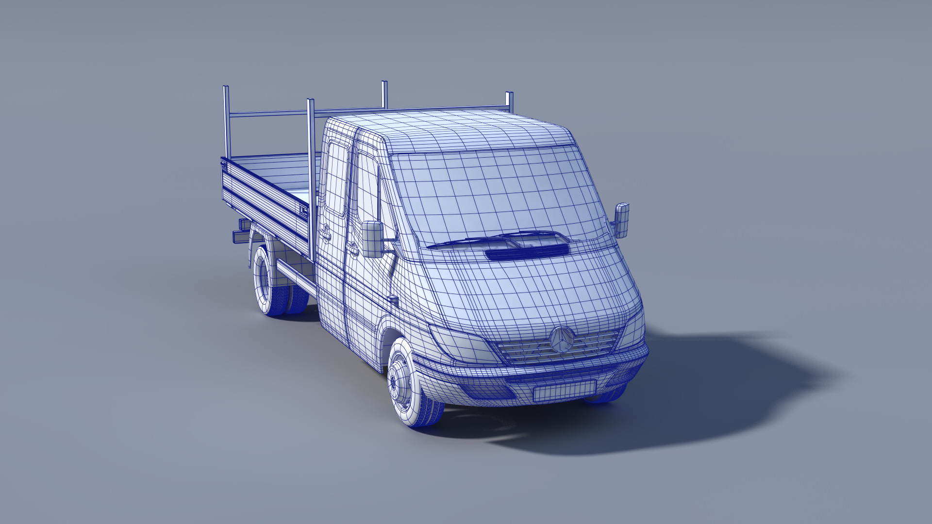mercedes sprinter van 3d obj