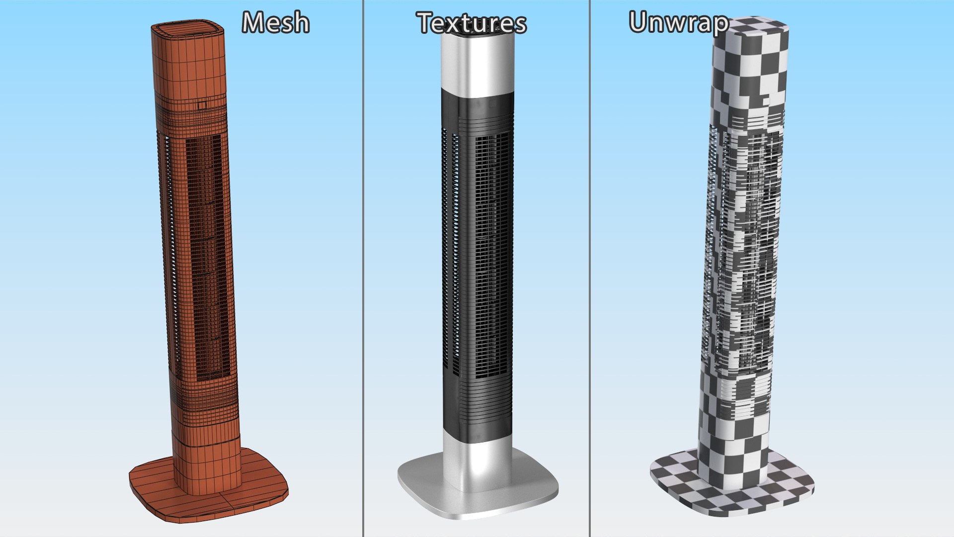 3D Tower Fan Deerma DEM FD120W Black model - TurboSquid 2146174