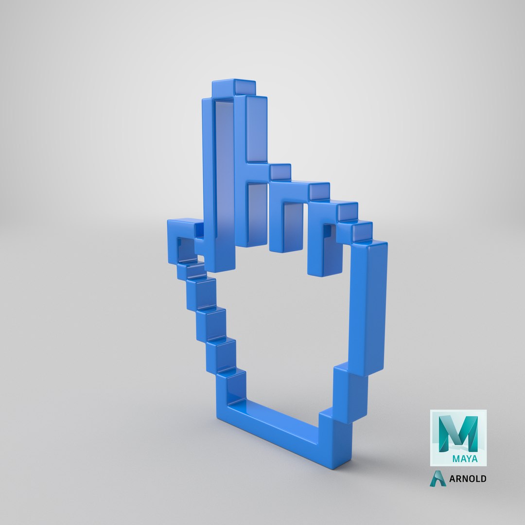 Hand Cursor Frame 3D Model - TurboSquid 1953676
