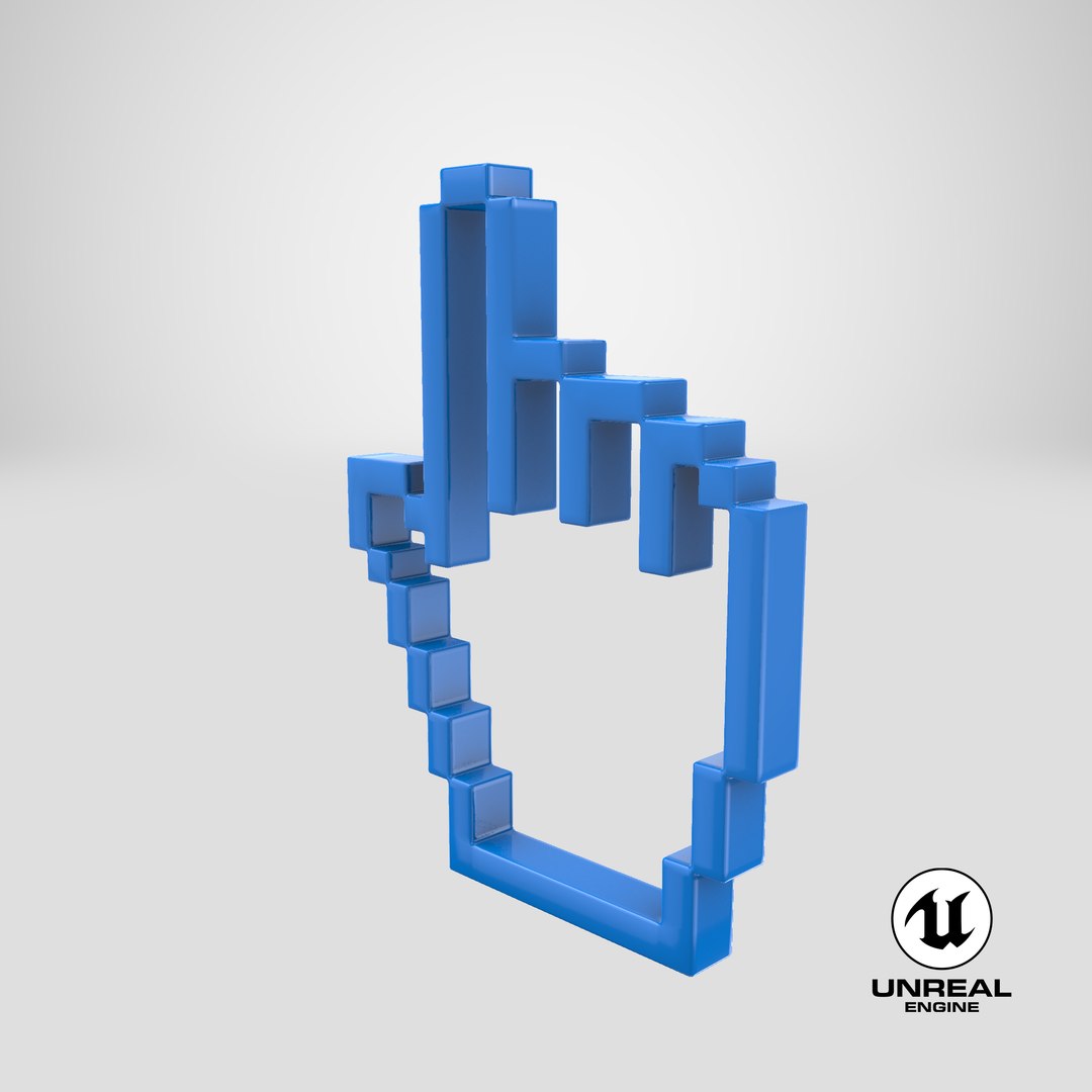 Hand Cursor Frame 3D Model - TurboSquid 1953676