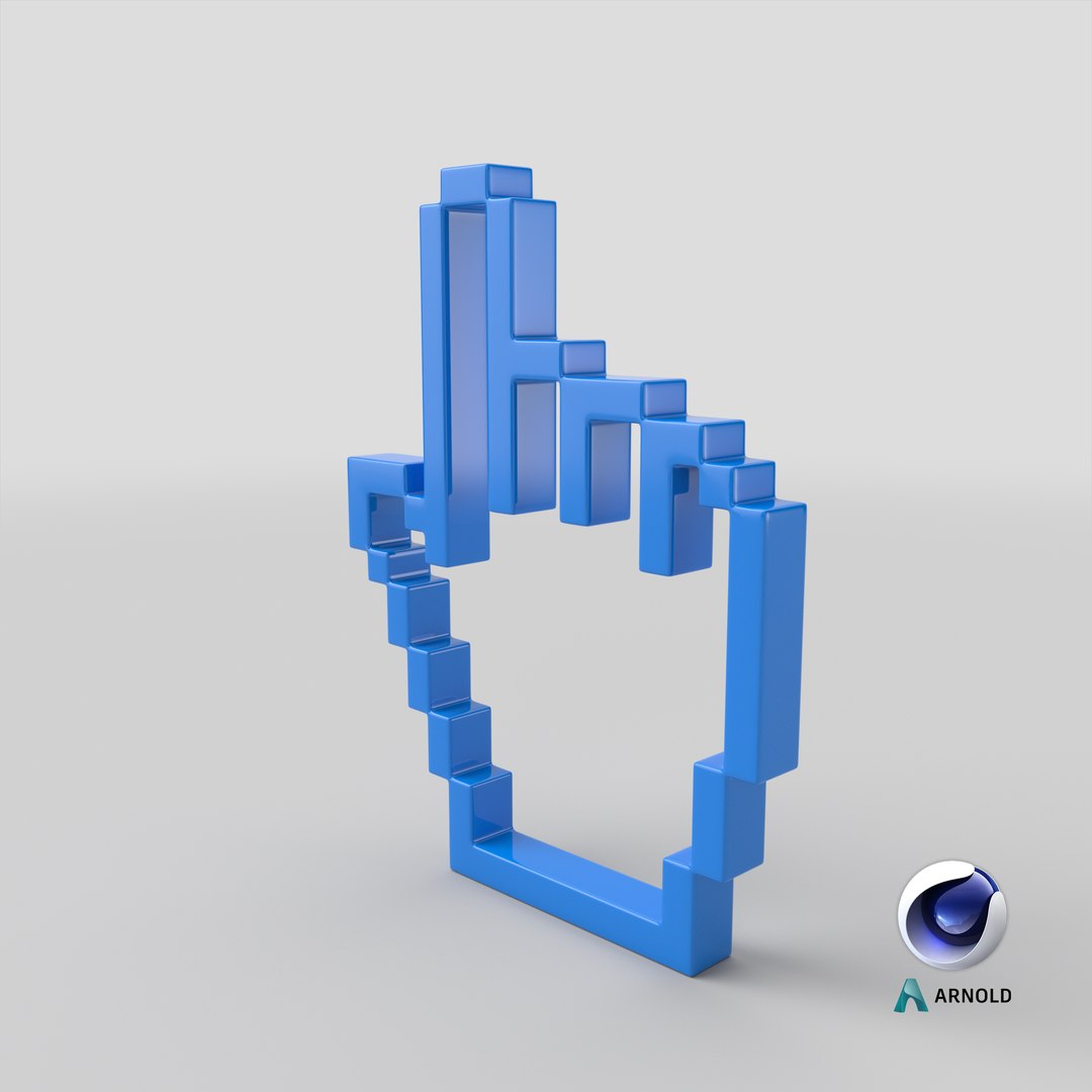 Hand Cursor Frame 3D Model - TurboSquid 1953676