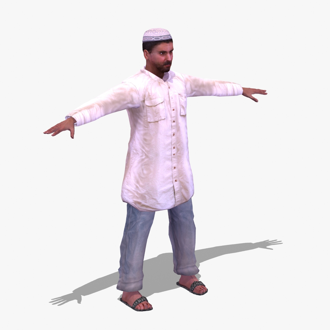 Arab Civilian 3d Model