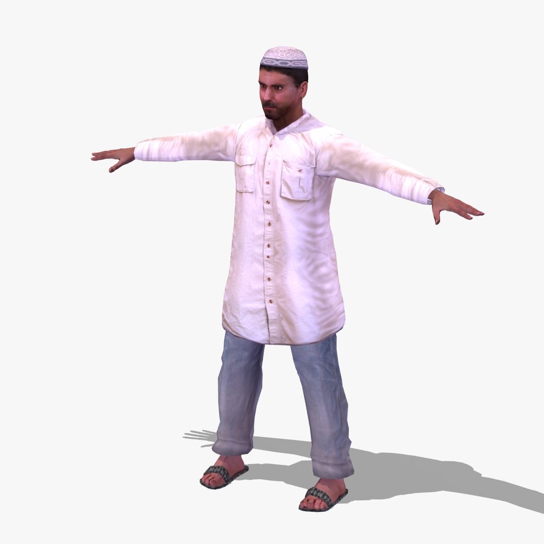 Arab Civilian 3d Model