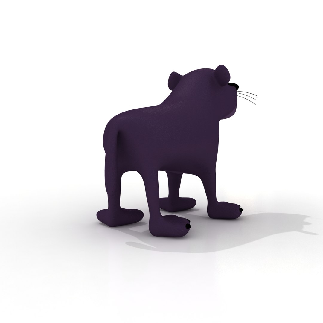 Cartoon Puma Rigged 3d Max