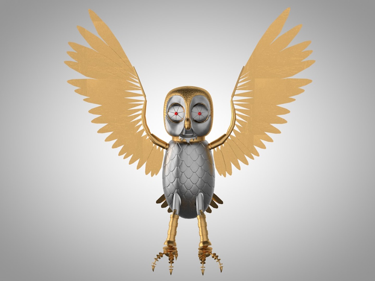3d model robotic owl
