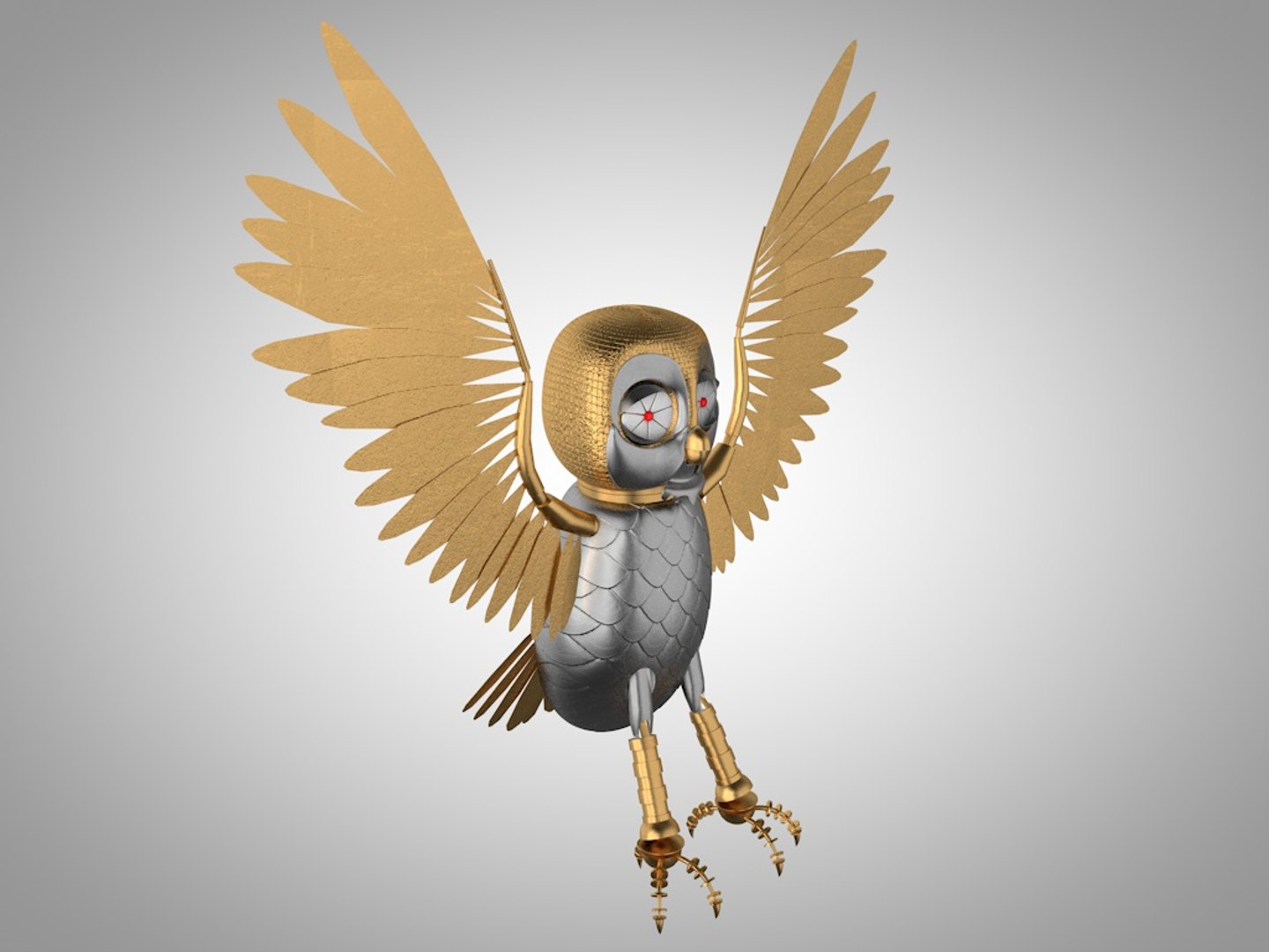 3d model robotic owl