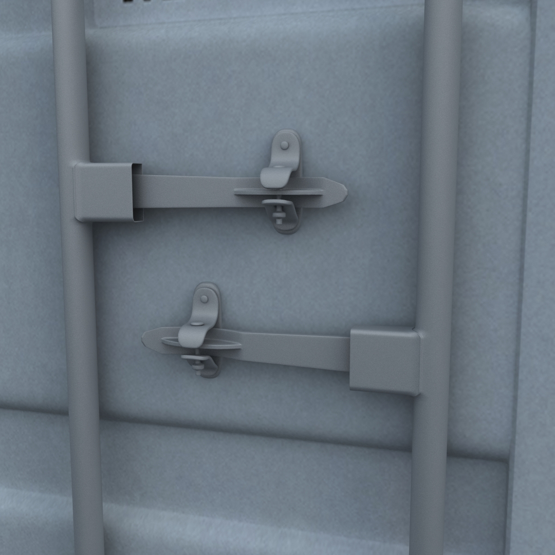 3d cargo iso container maersk model