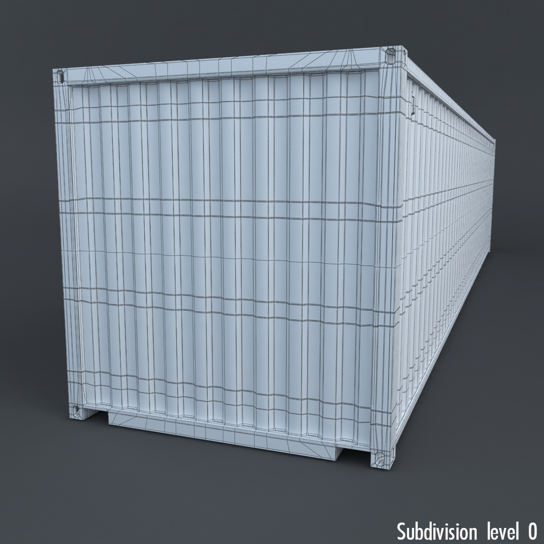 3d cargo iso container maersk model