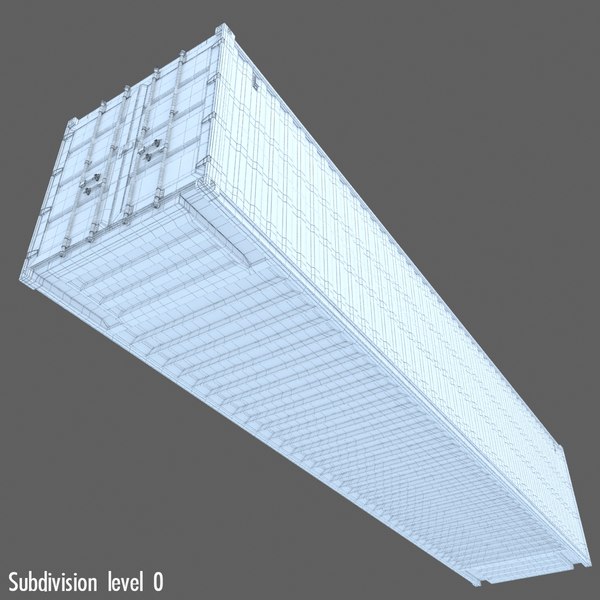 3d cargo iso container maersk model