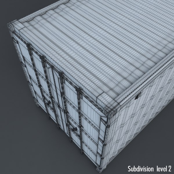 3d cargo iso container maersk model