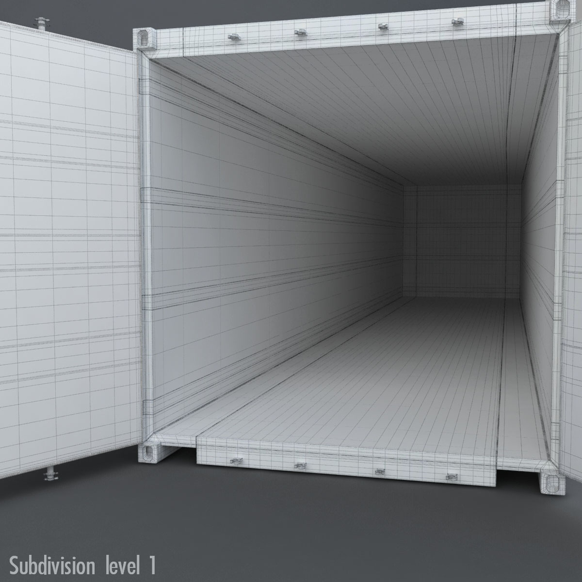 3d cargo iso container maersk model