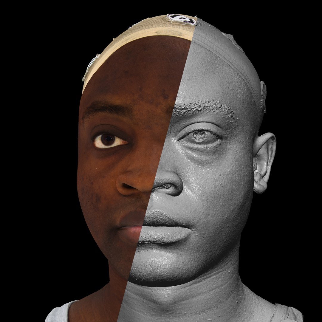 3D African Male 20s Head Scan 034 - TurboSquid 2098759