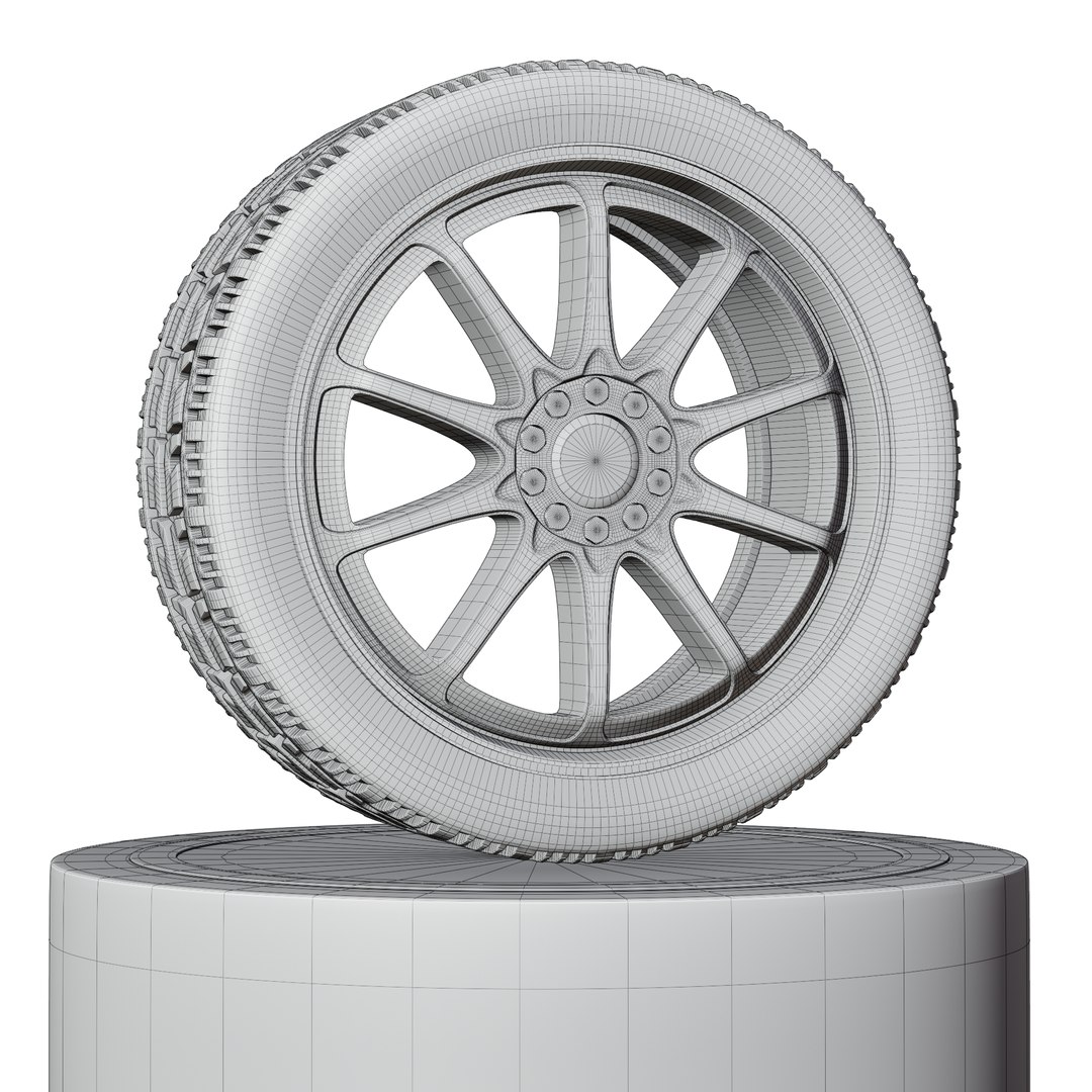 Realistic Car Wheel 3D Model - 4K Textures 3D Model - TurboSquid 2338525