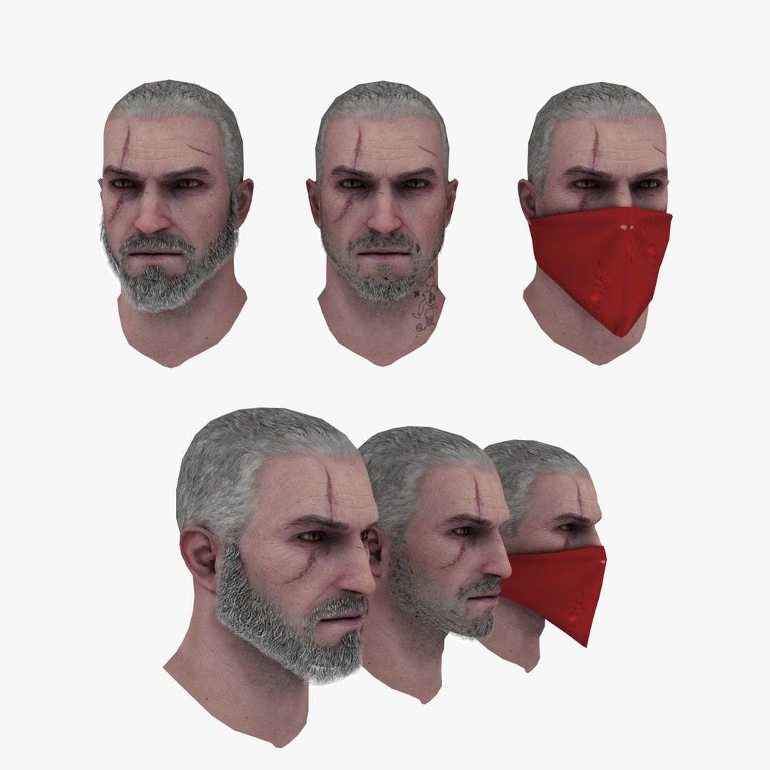 3D Bundle Of Male Head Model - TurboSquid 1956390