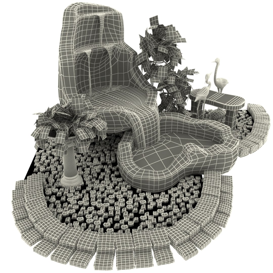 home fountain v1 3d c4d