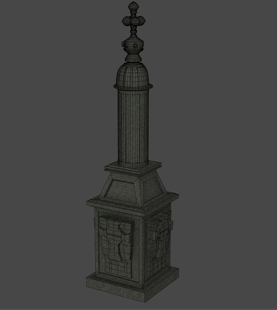 Fantasy Cross Pillar 3D Model - TurboSquid 1803992