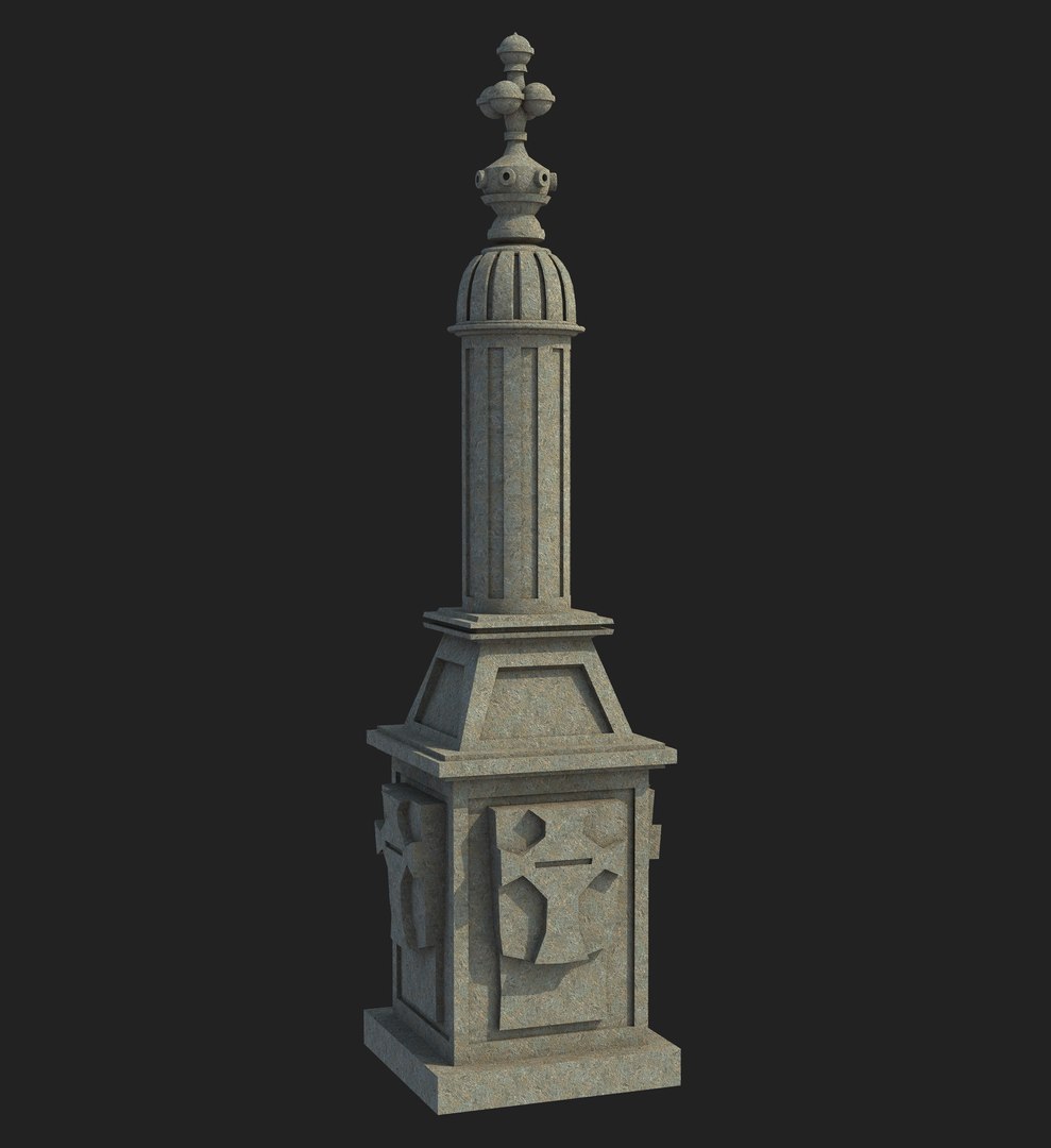 Fantasy Cross Pillar 3D Model - TurboSquid 1803992
