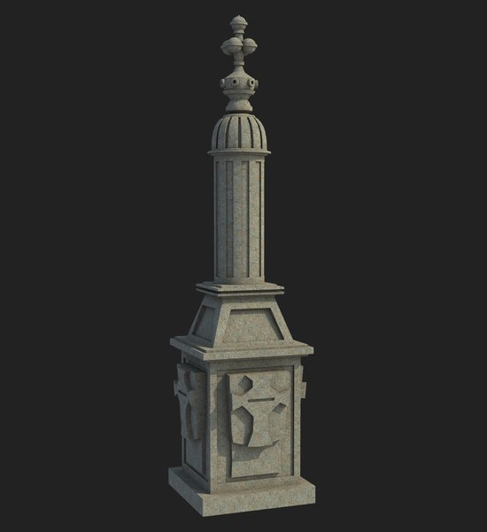 Fantasy Cross Pillar 3D model - TurboSquid 1803992