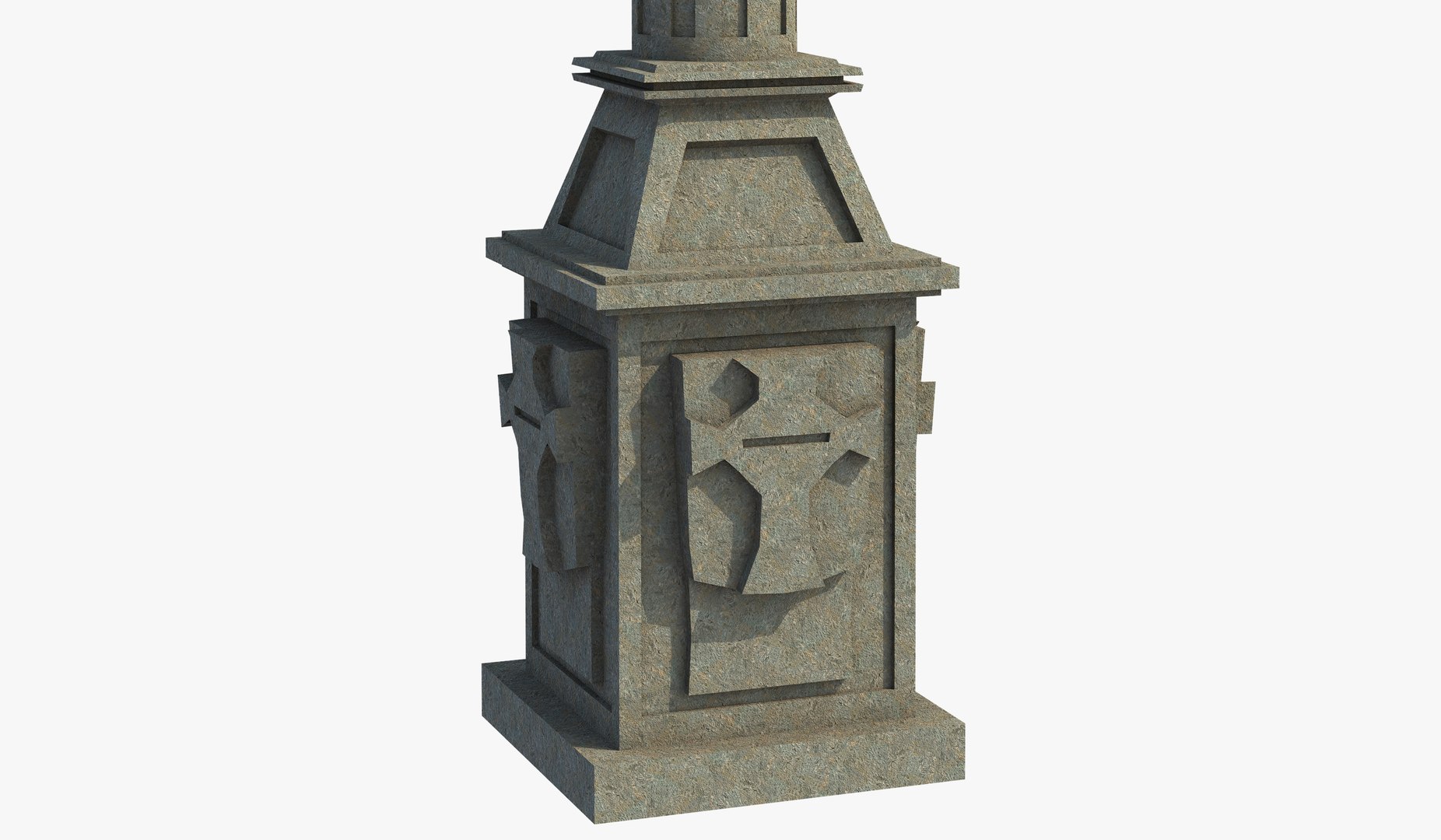 Fantasy Cross Pillar 3D Model - TurboSquid 1803992