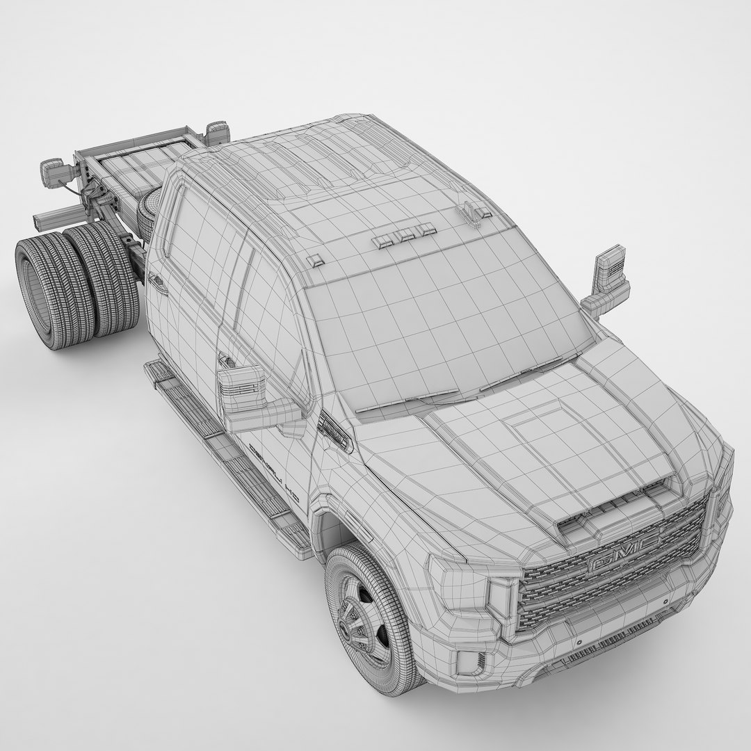 GMC SIERRA HD DENALI 2020 Chassis 02 3D Model - TurboSquid 2001492