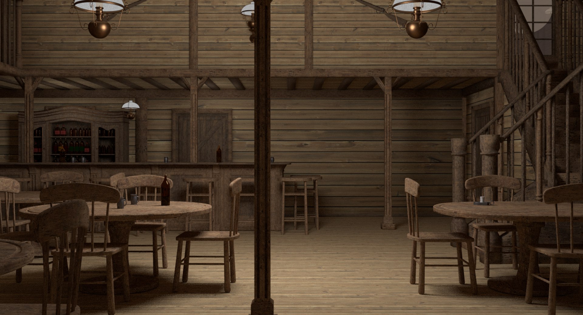 3D Saloon - TurboSquid 1374169