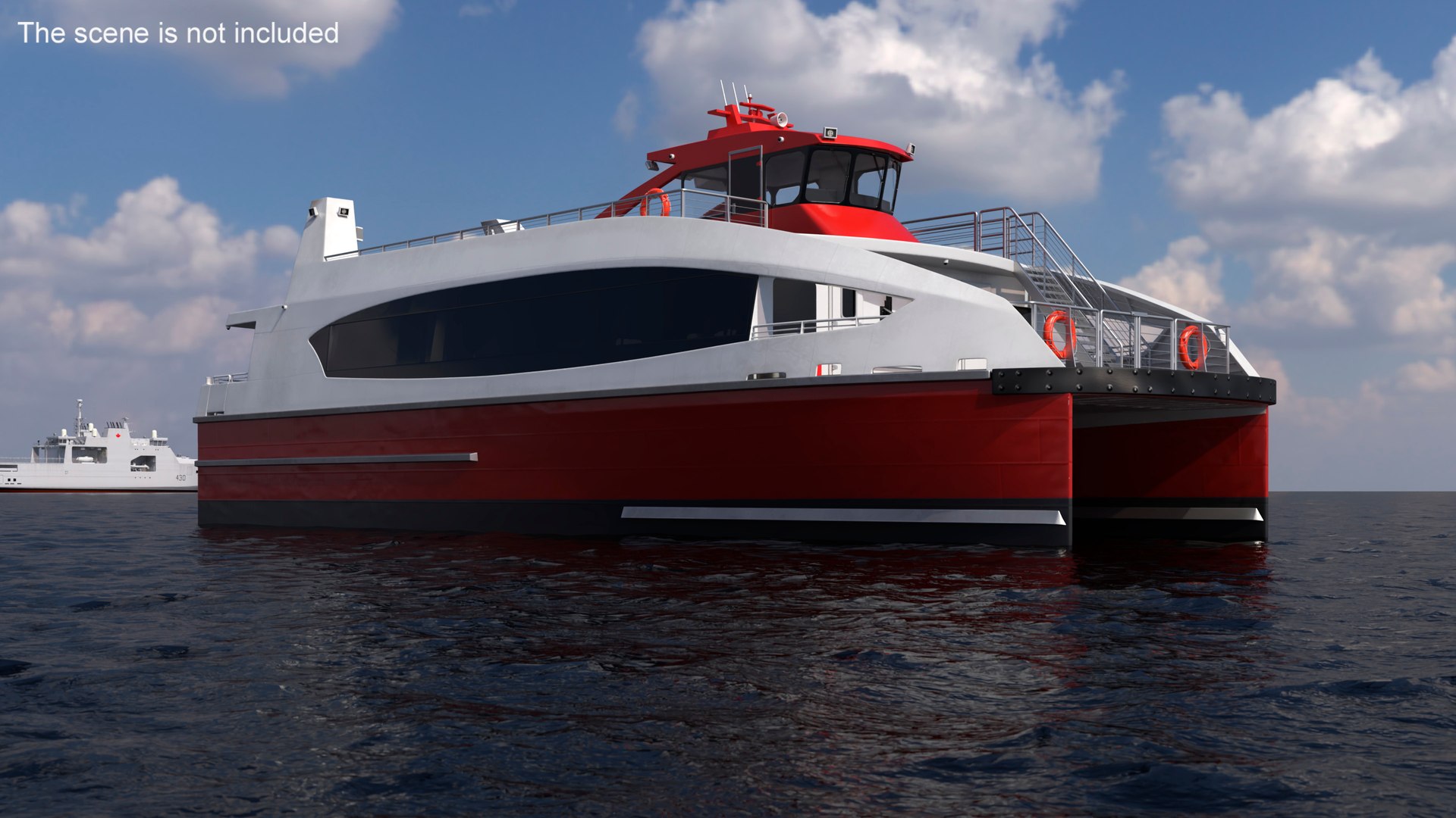 3D City Passenger Ferry Boat Model - TurboSquid 2260932