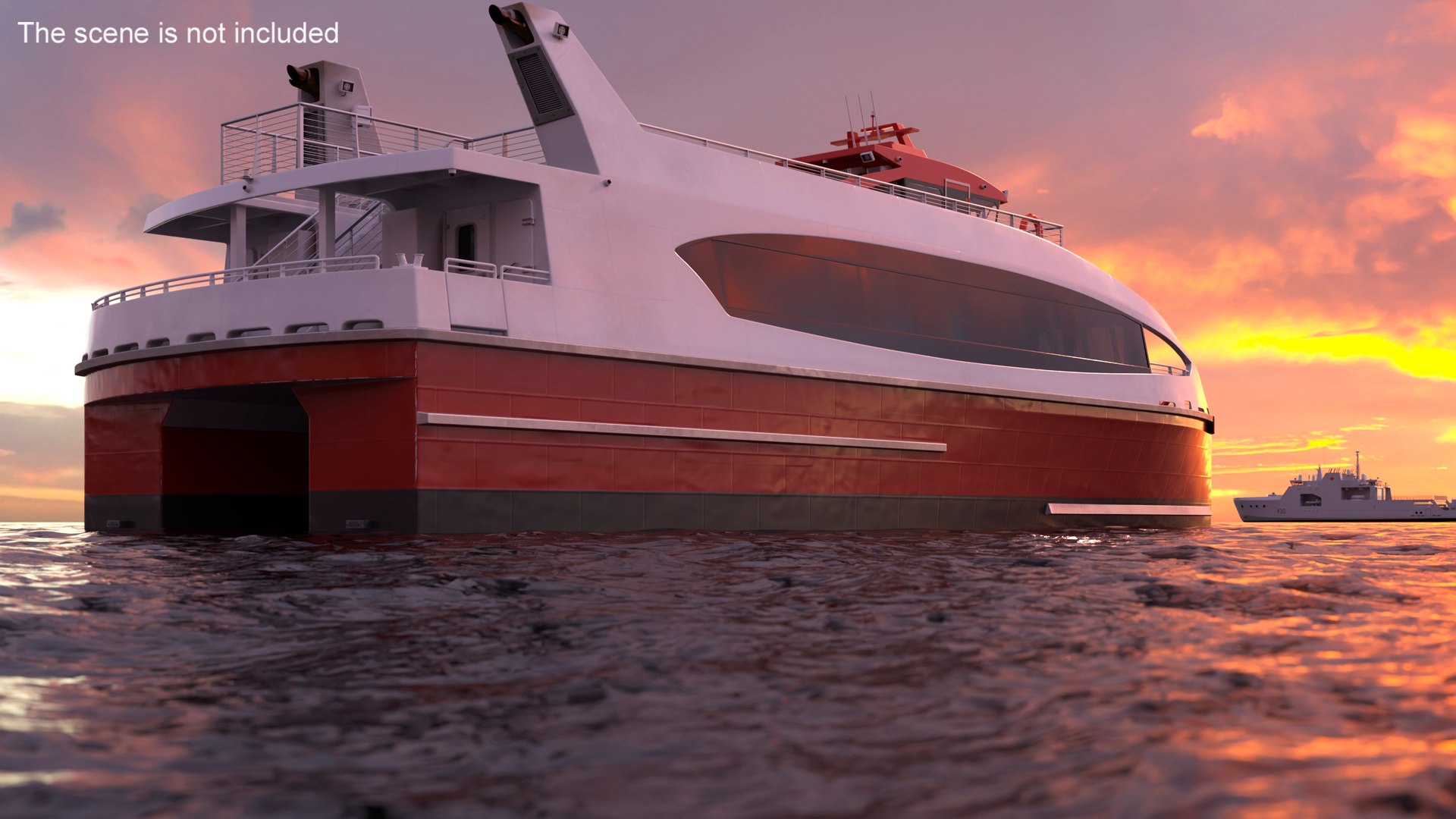 3D City Passenger Ferry Boat Model - TurboSquid 2260932