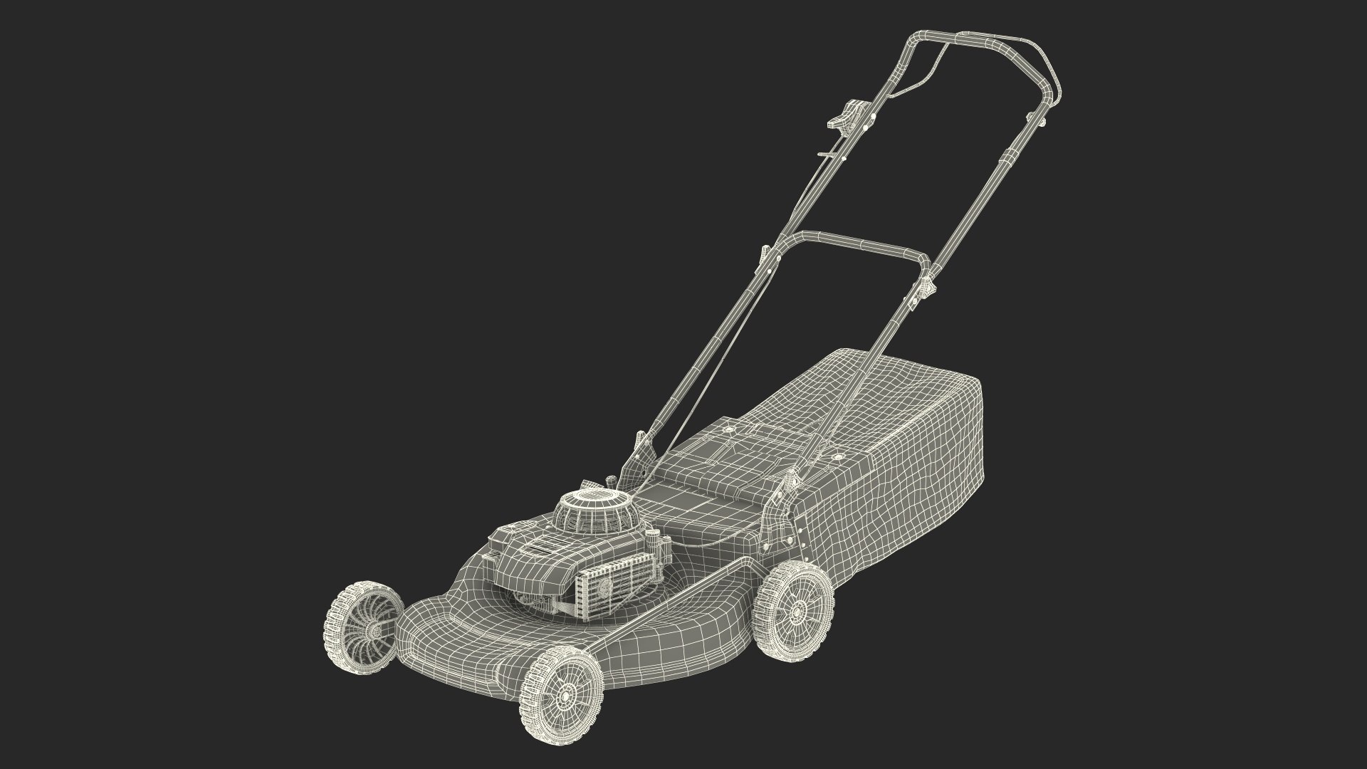 3D Model Gas Push Mower - TurboSquid 2117265