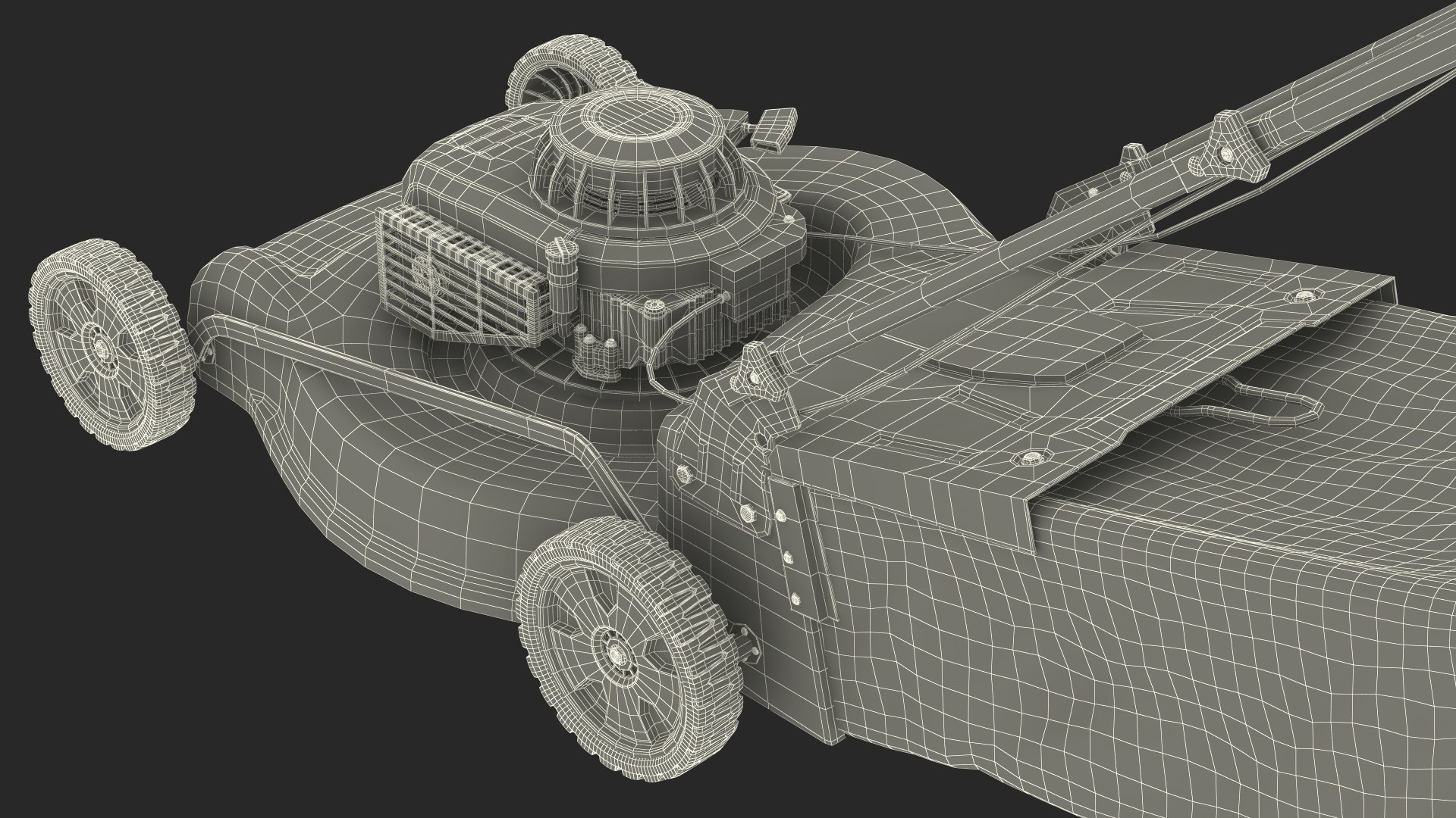 3D Model Gas Push Mower - TurboSquid 2117265