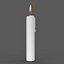 Candle Modeled Realistic 3d C4d