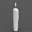 Candle Modeled Realistic 3d C4d