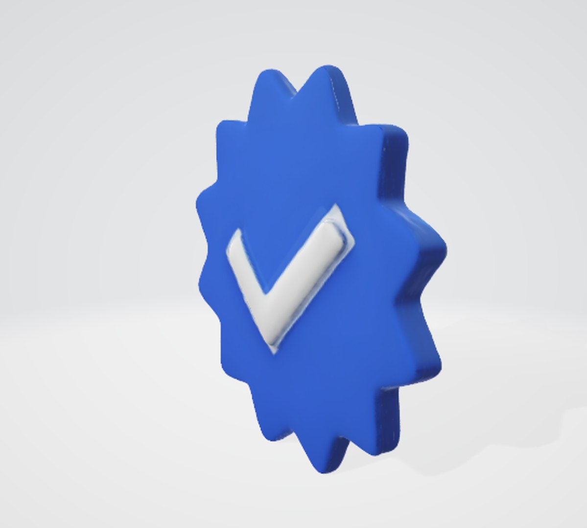 Blue Tick Icon 3D Asset 3D Model - TurboSquid 2284911