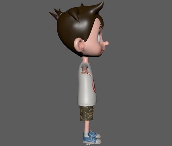 3D cartoon boy character rigging model - TurboSquid 1377322