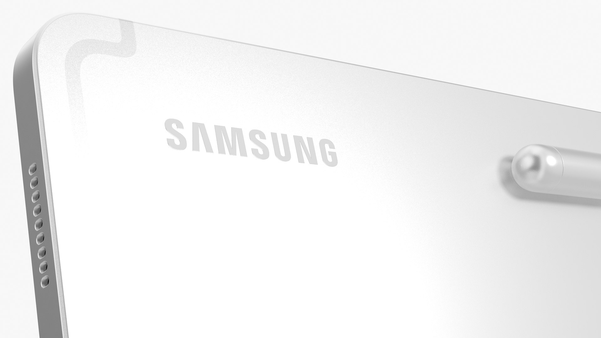 Samsung Galaxy Tab S9 FE Plus Silver 3D Model - TurboSquid 2147621