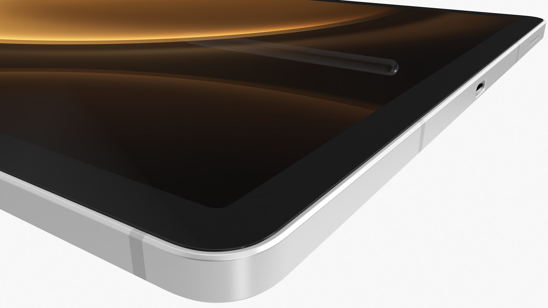 Samsung Galaxy Tab S9 FE Plus Silver 3D Model - TurboSquid 2147621